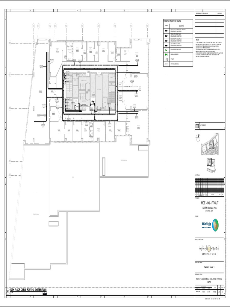 Moe - HQ - Fitout: 10Th Floor Cable Routing System Plan | PDF