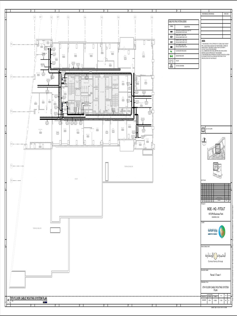 Moe - HQ - Fitout: 8Th Floor Cable Routing System Plan | PDF