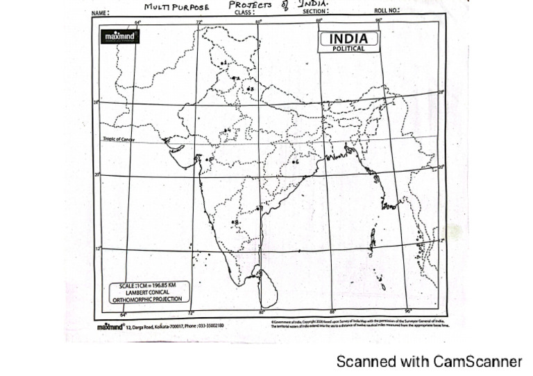 Multipurpose Projects Map SOCIAL SCIENCE X 31 07 2024 | PDF