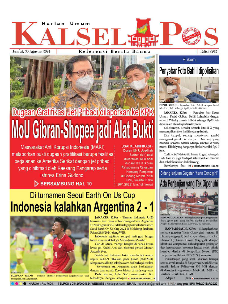 Epaper Kalsel Pos Jumat 30 Agustus 2024 | PDF