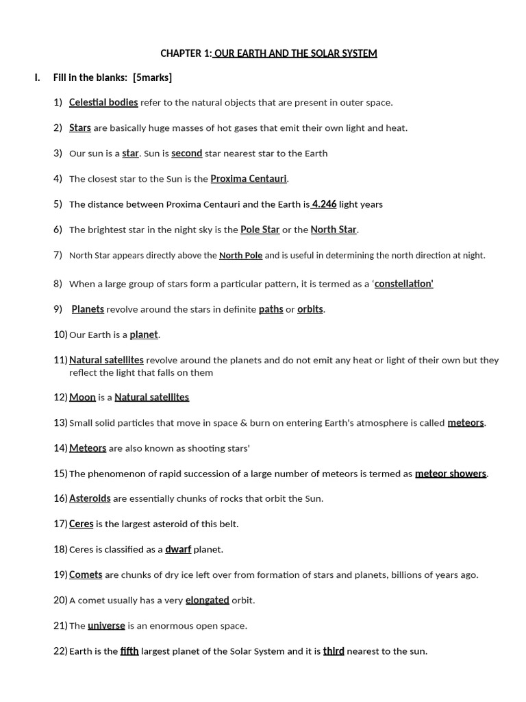 Geography grade 6 notes | PDF | Solar System | Latitude