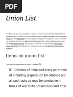 State List Subjects in India | PDF | Taxes | Excise