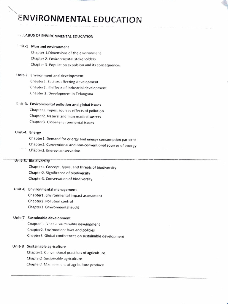 Eng environment education | PDF