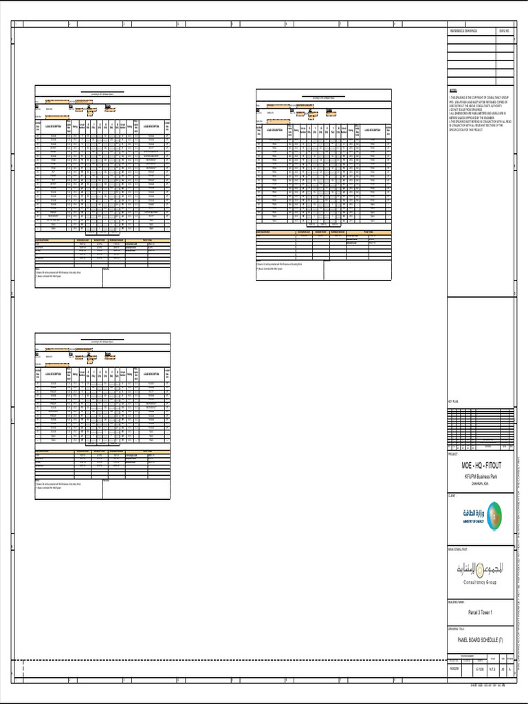 Moe - HQ - Fitout: Panel Board Schedule Panel Board Schedule | PDF