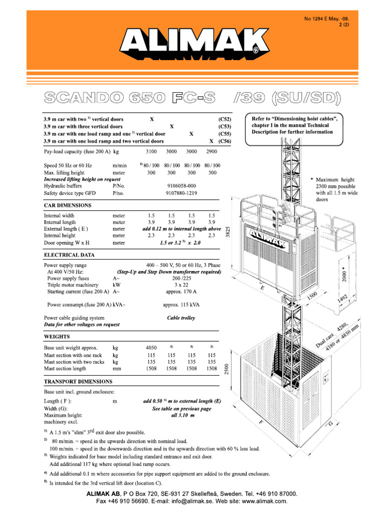 Scando 650 39 | PDF