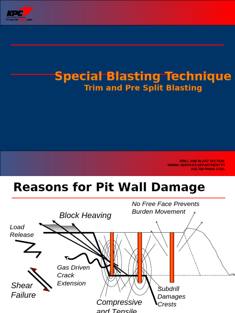 Special Blasting Technique | PDF | Stress (Mechanics) | Pressure