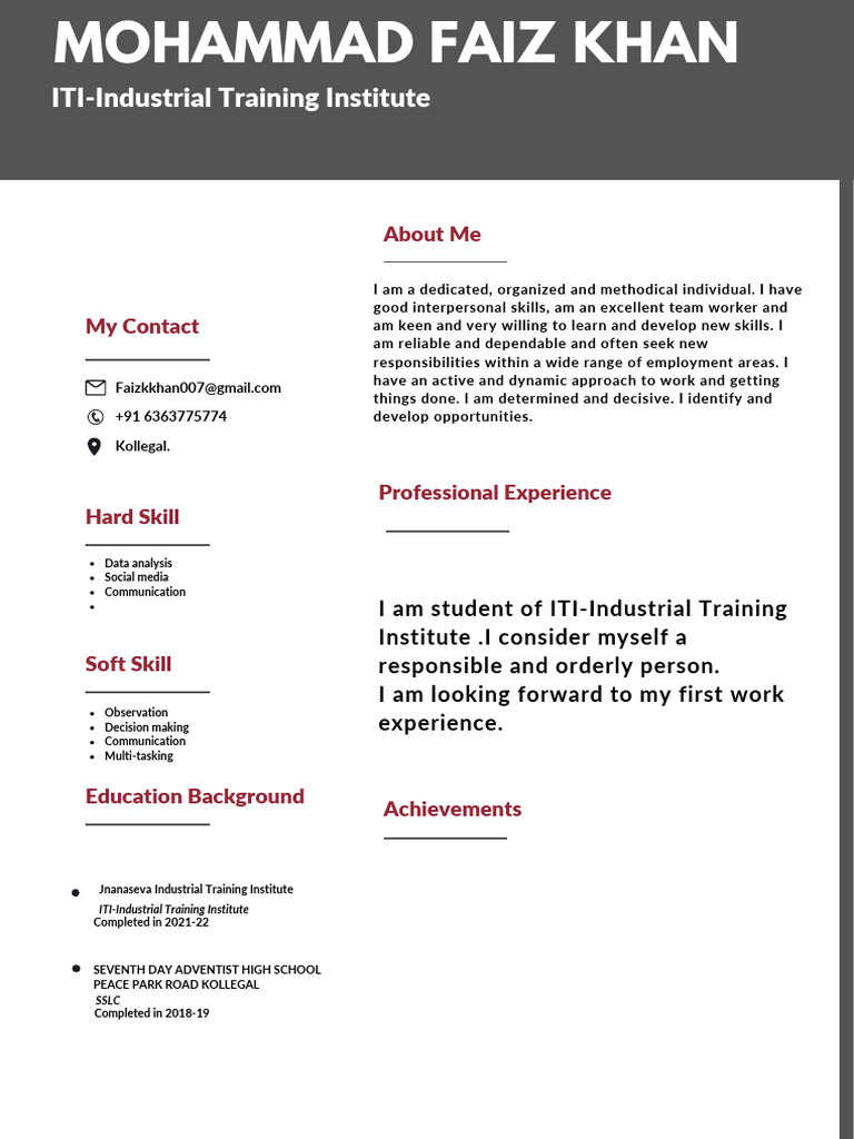 Black & White Simple Profile Resume - 20240904 - 193911 - 0000 | PDF | Career & Growth | Business