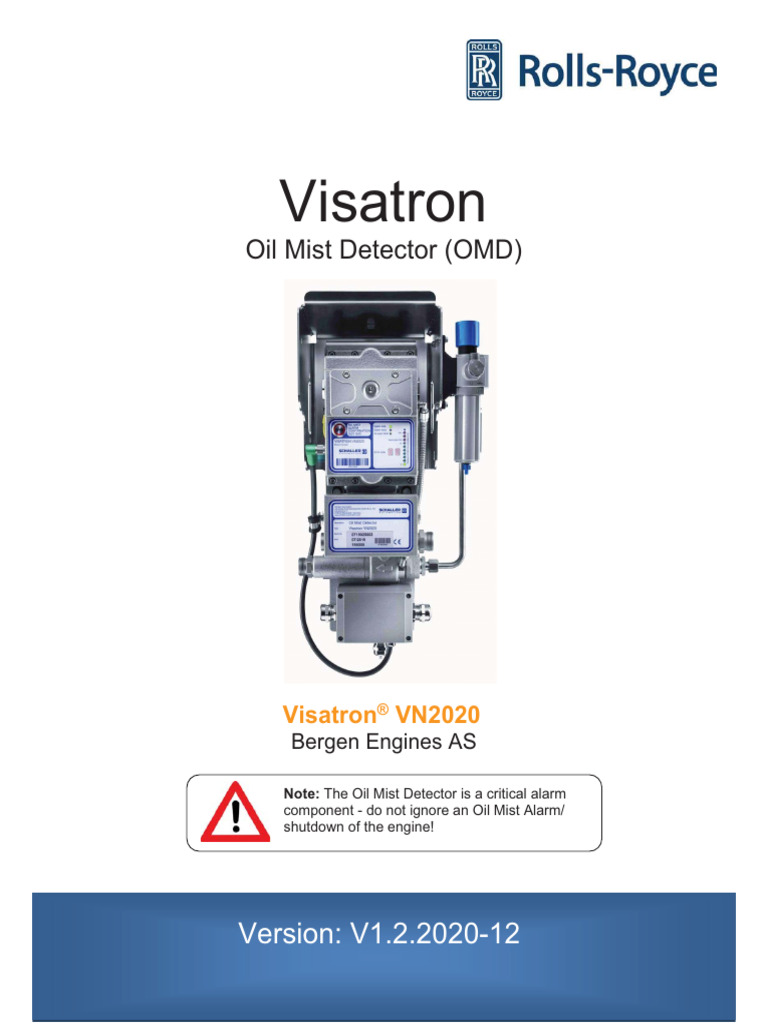 Visatron: Oil Mist Detector (OMD) | PDF