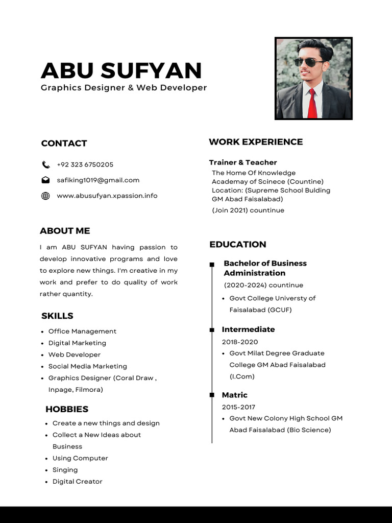 CV Sufyan | PDF