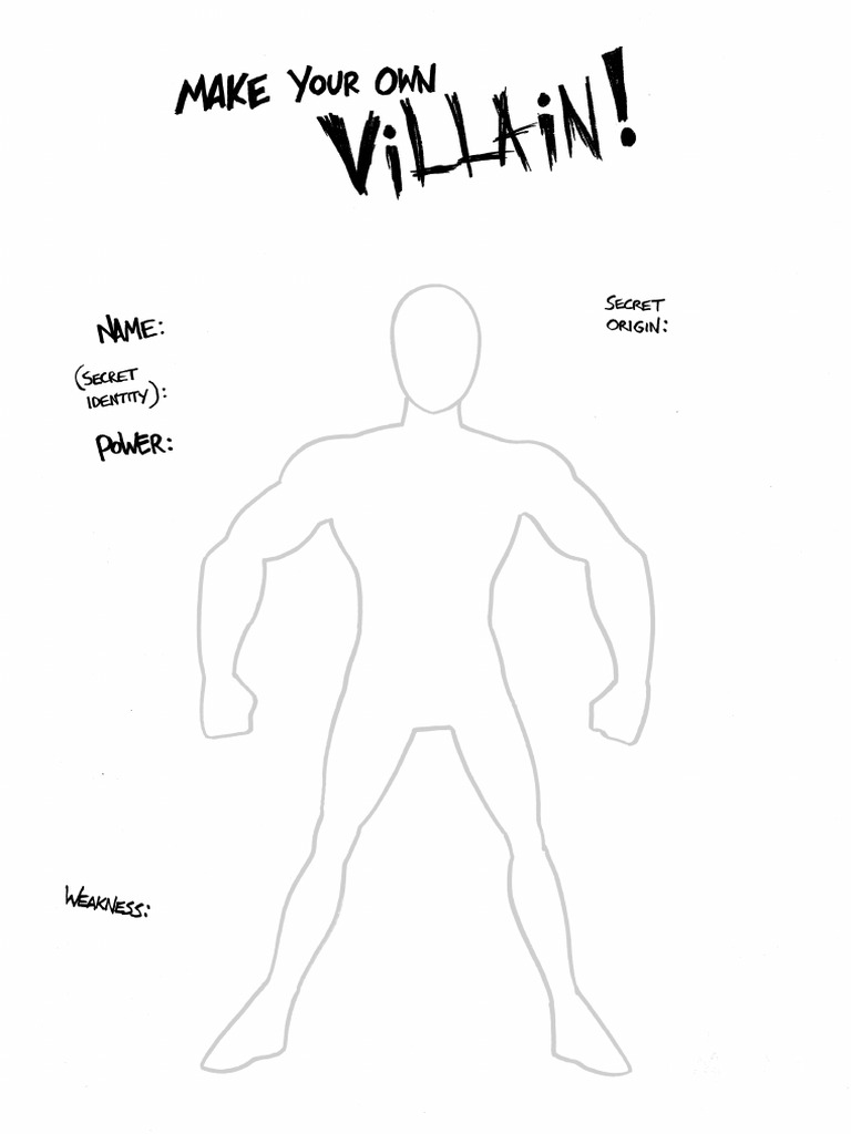 Male Villain Template | PDF