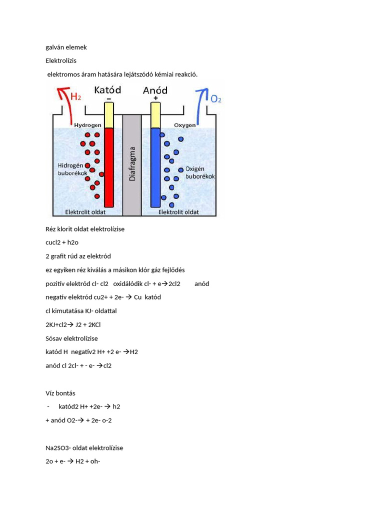 galván elemek | PDF