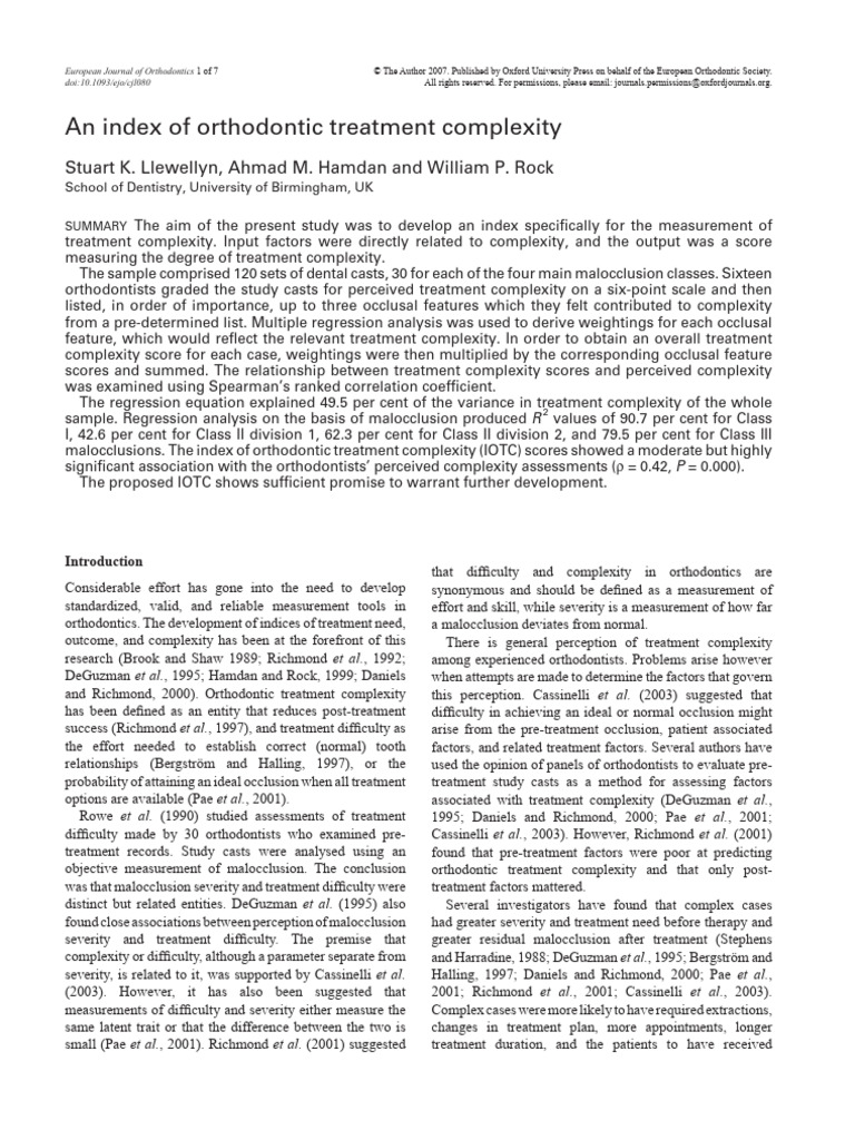 2007 Difficulty Index | PDF