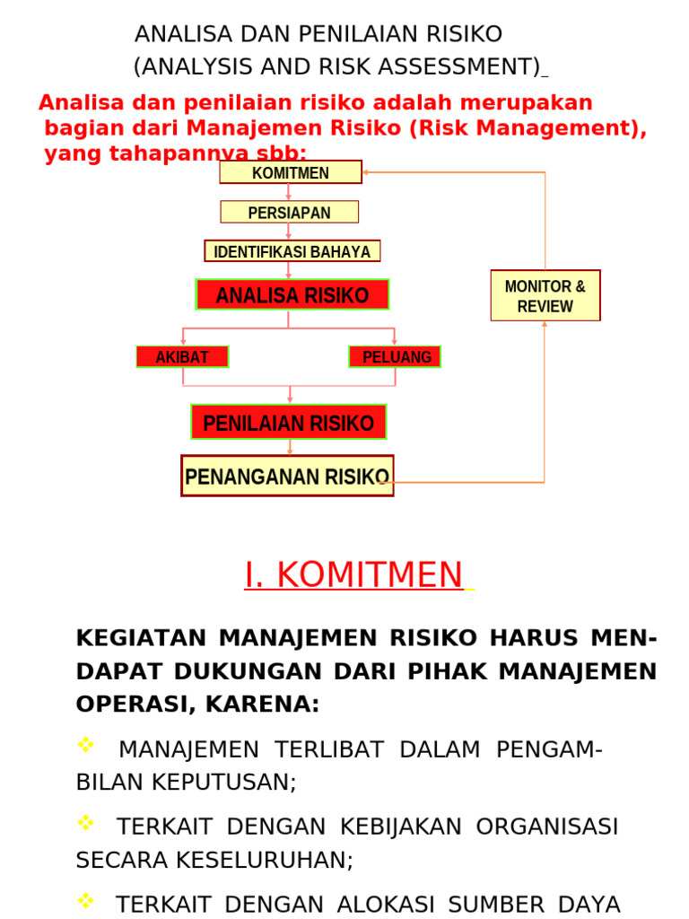 Analisa Dan Penilaian Risiko Ok | PDF