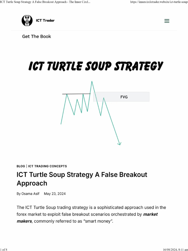 ICT - Turtle Soup Notes | PDF