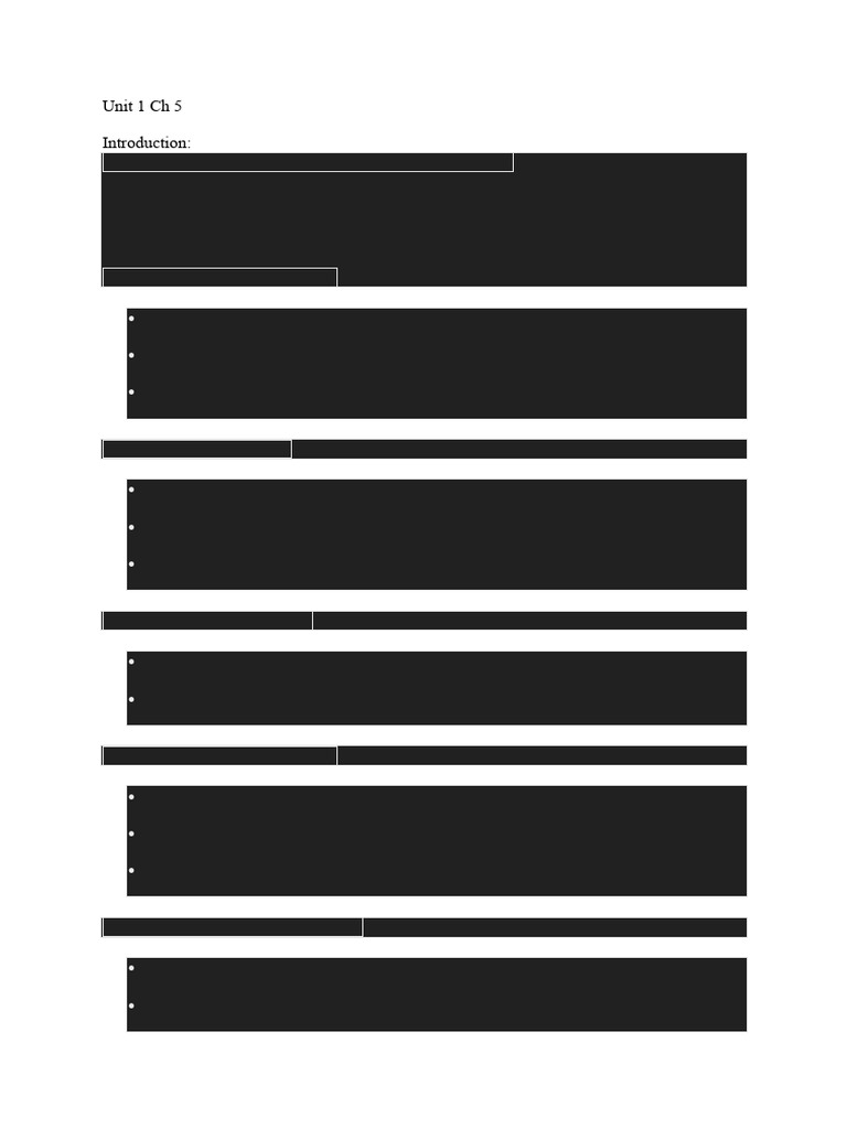 Unit 1 CH 5 | PDF