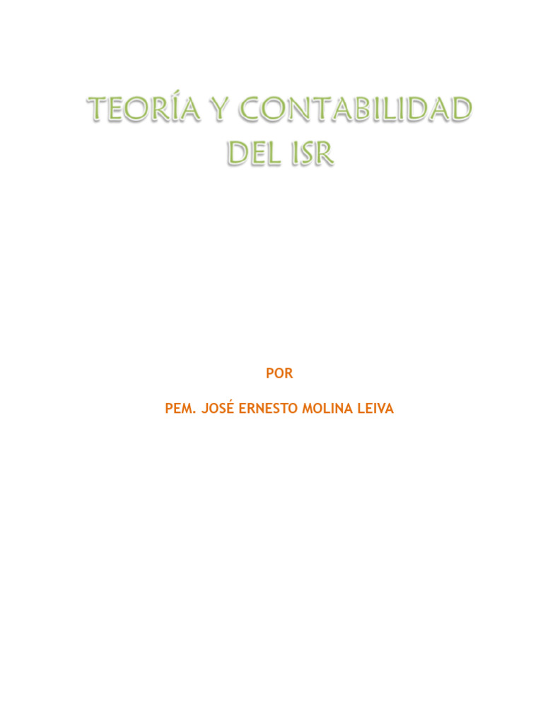 Contabilidad Del ISR | PDF