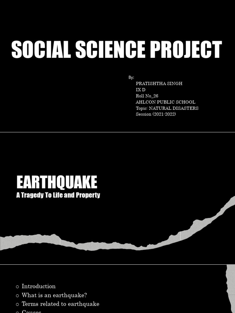Earthquake Ixd SST - Homework | PDF
