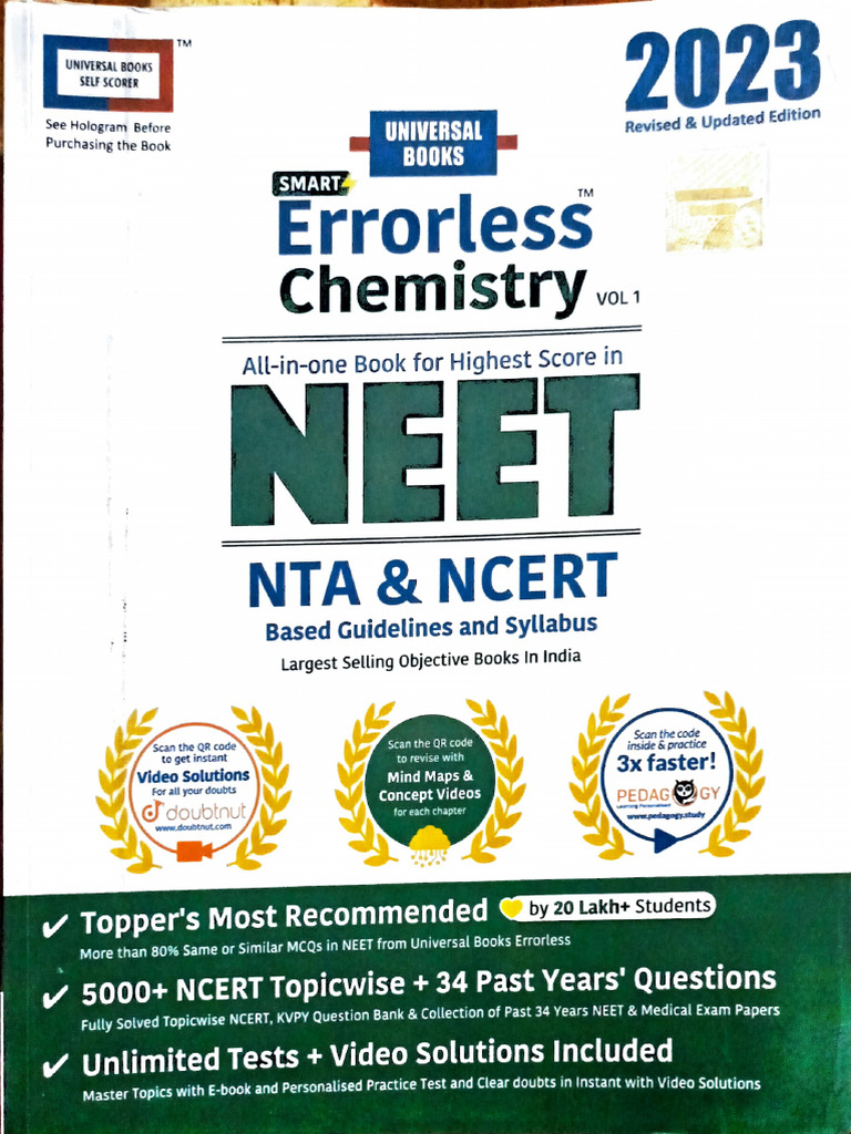 Ch1 Errorless Chemistry Neet | PDF