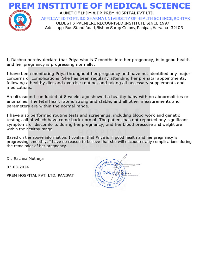 Hospital Letter Head | PDF