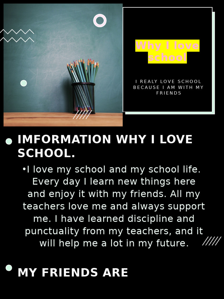 Why I Love School | PDF