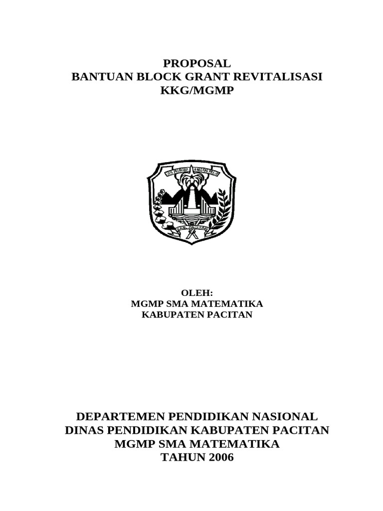 Cover, Pengesahan MGMP | PDF