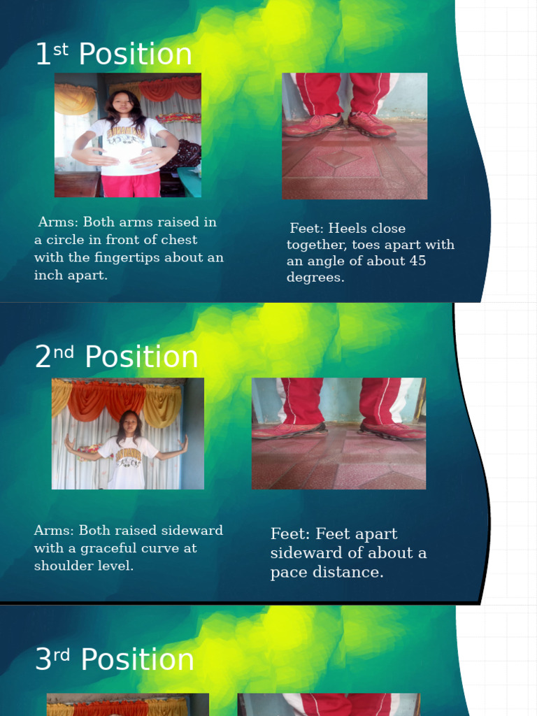 5 Fundamental Position of Arms and Feet in Folk Dance | PDF