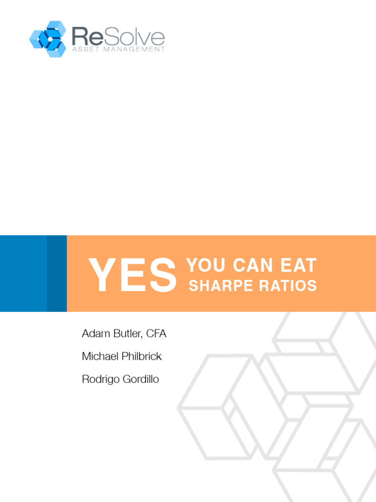 Yes You Can Eat Sharpe Ratio | PDF