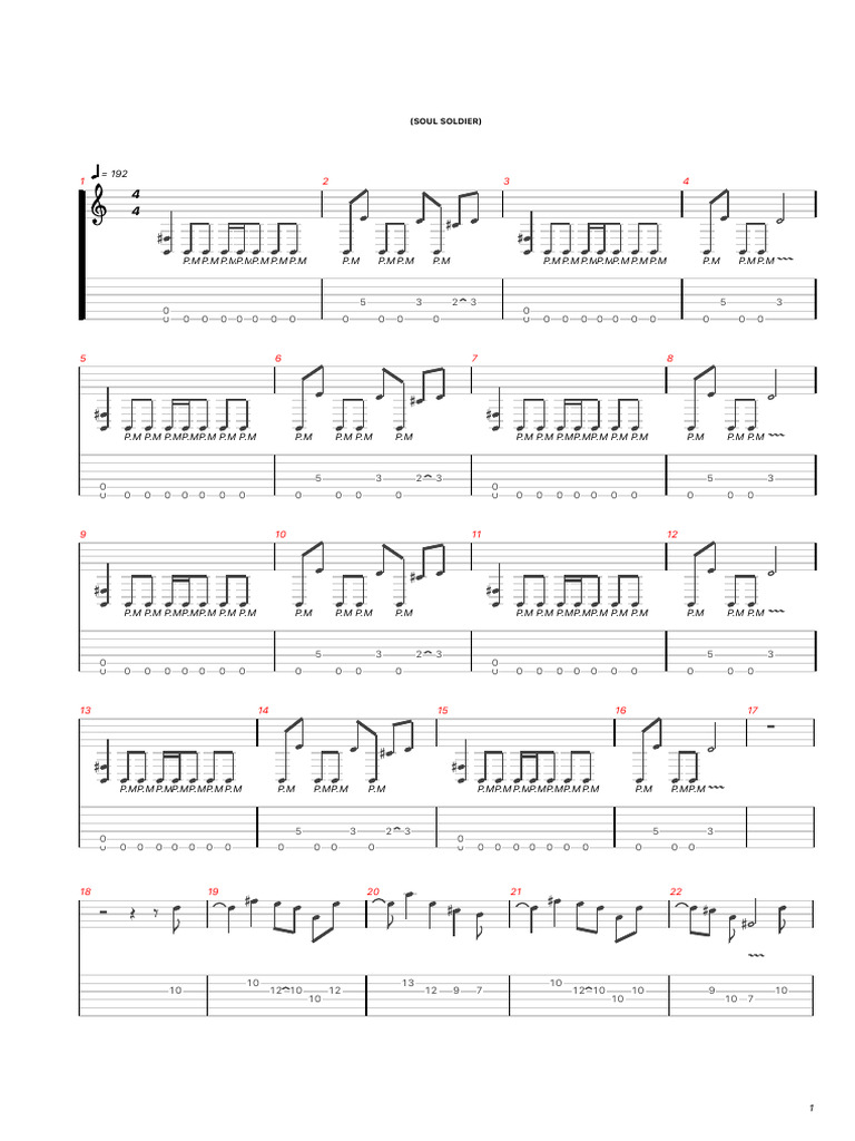 SOUL SOLDIER Tab | PDF