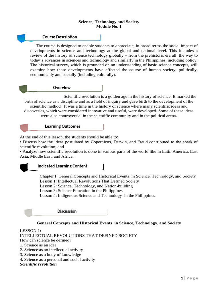 STS Module Midterm | PDF
