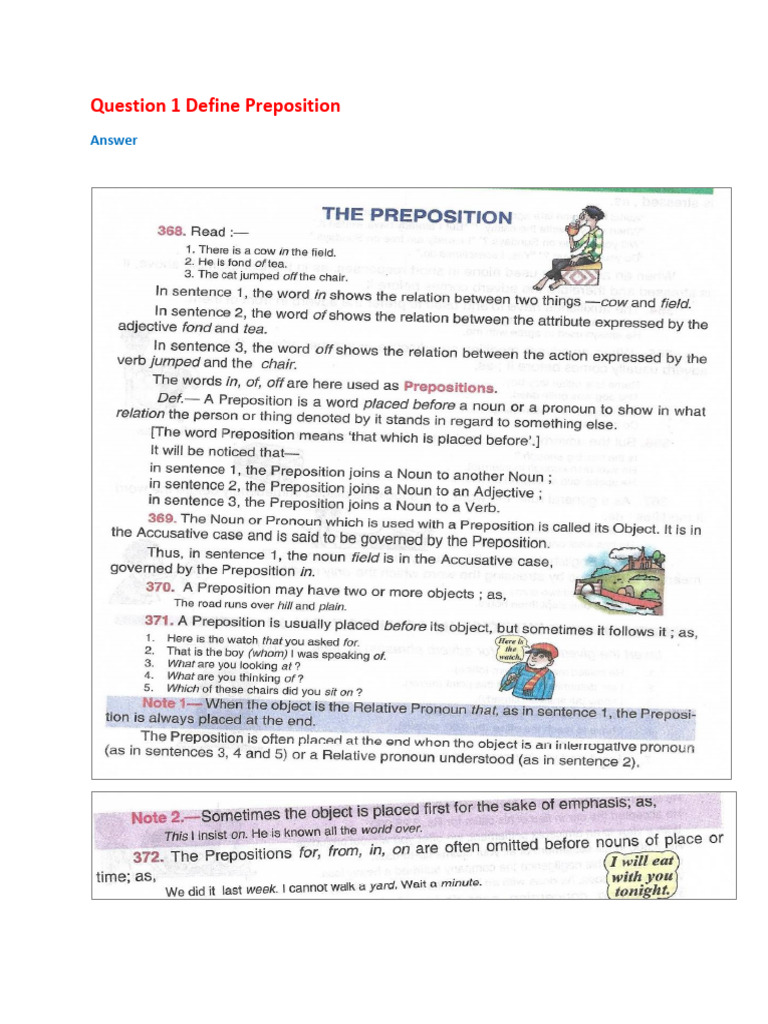 Book of Preposition | PDF