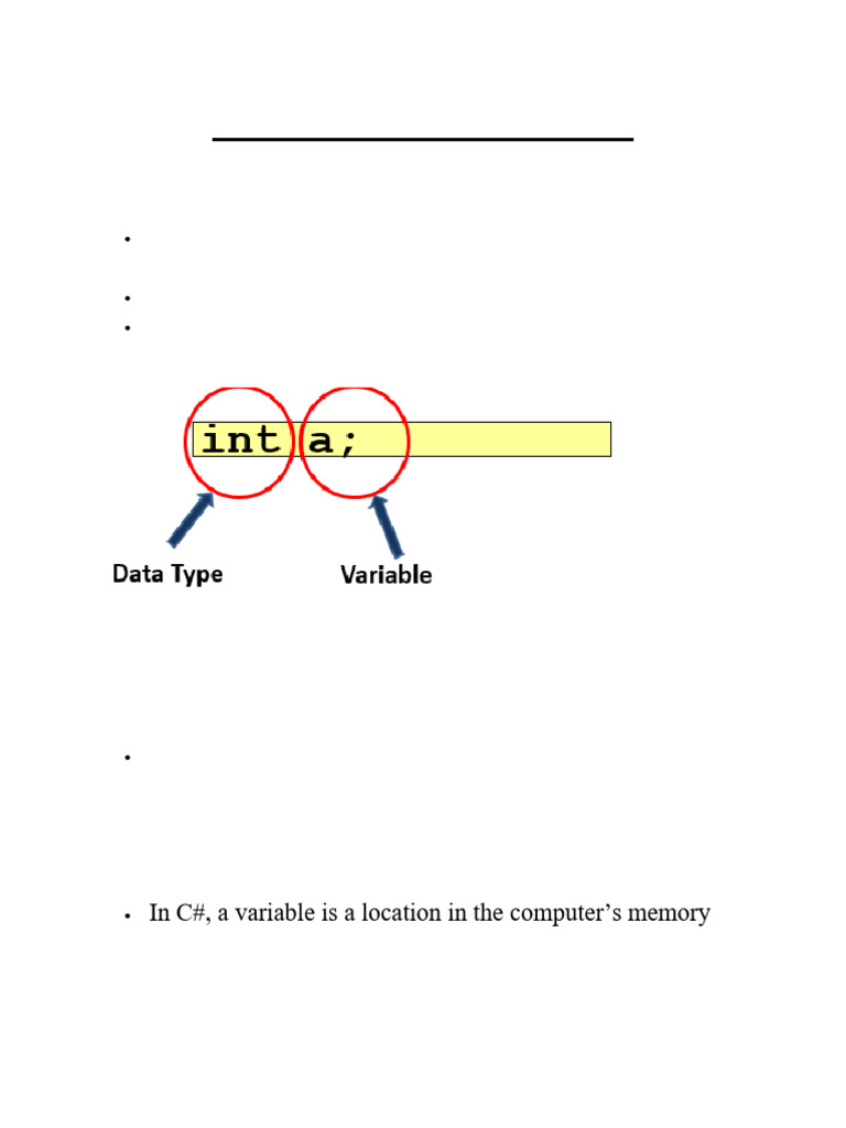 3.variables and Datatypes | PDF