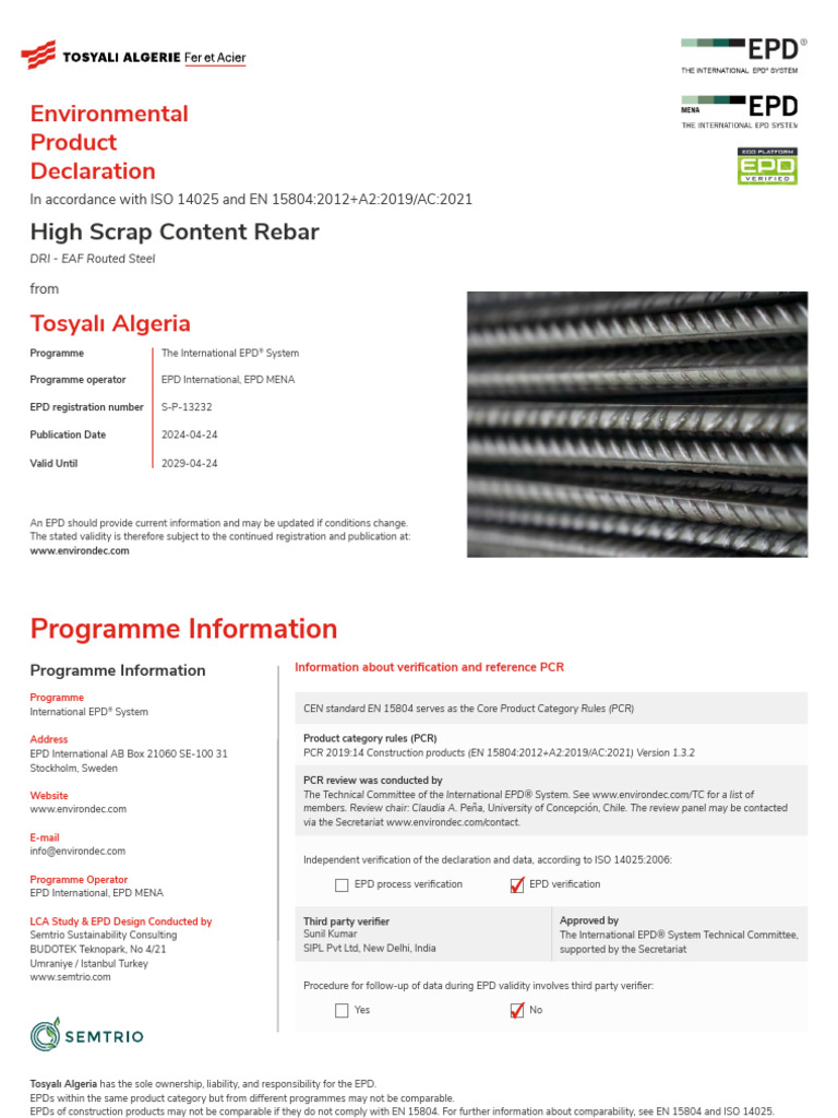 High Scrap Content Rebar | PDF
