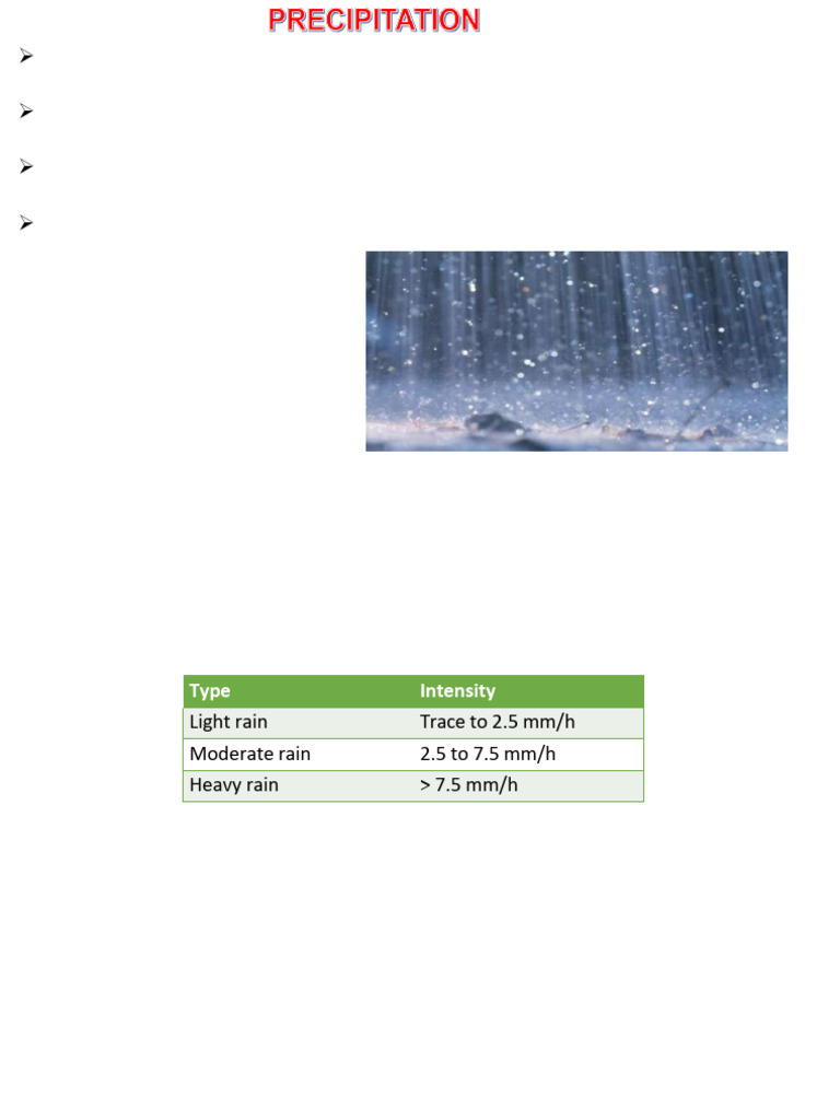 Precipitation | PDF