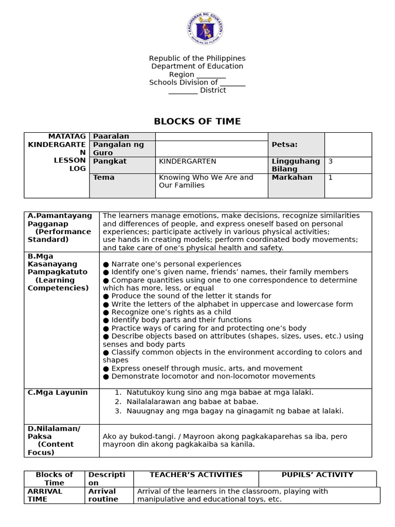 MATATAG-Lesson-Log-with Values Integration | PDF MATATAG-Lesson-Log-with Values Integration | PDF