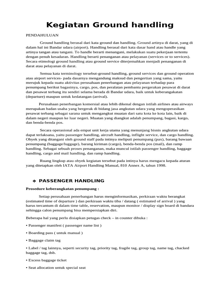 Kegiatan_Ground_handling | PDF Kegiatan_Ground_handling | PDF