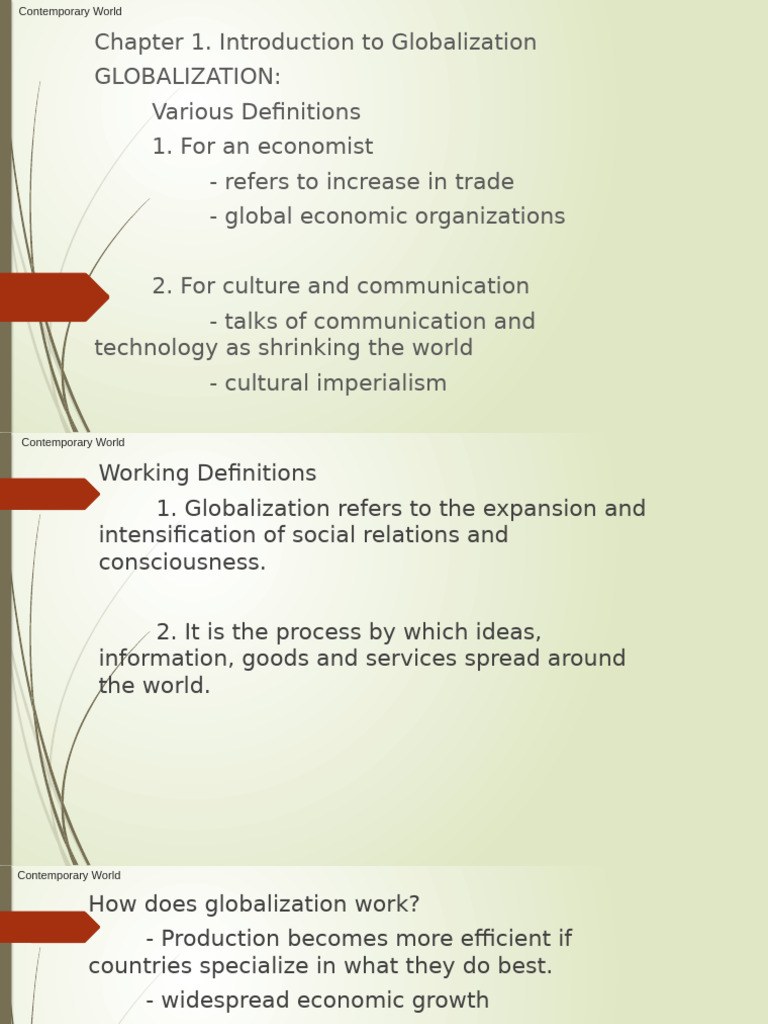Chap 1. Intro to Globalization | PDF Chap 1. Intro to Globalization | PDF