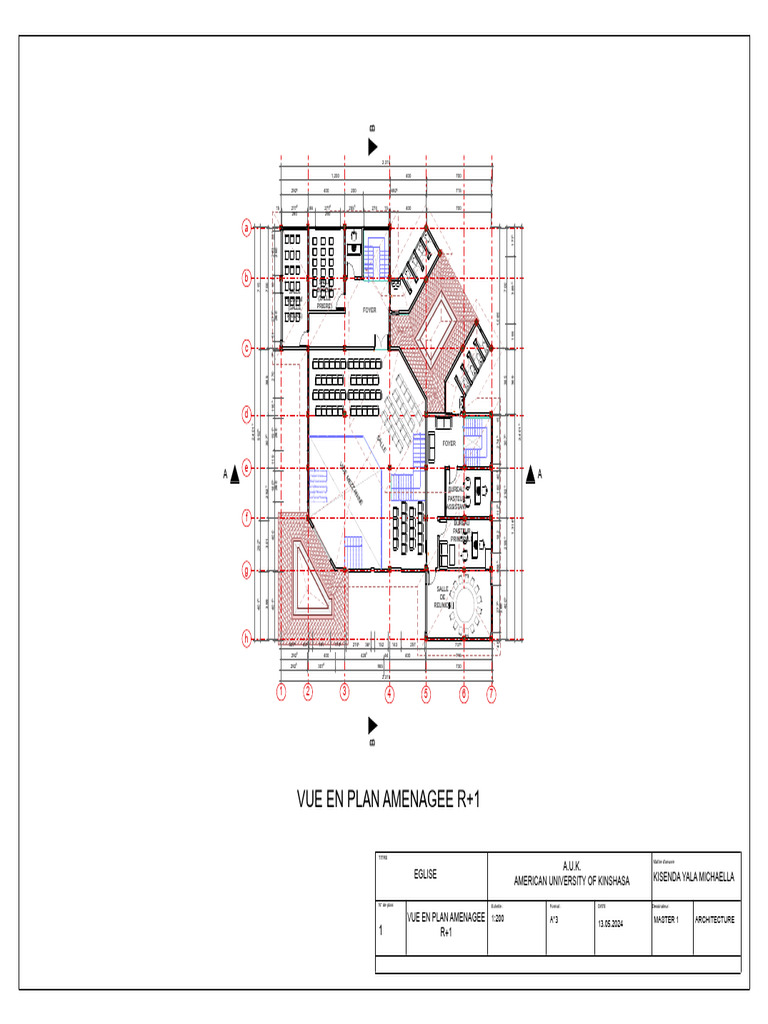 Vue en Plan R+1 Eglise_093938 | PDF