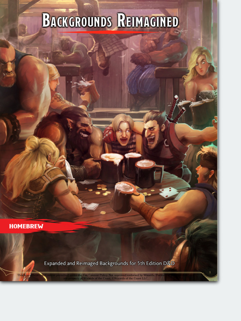 Backgrounds Reimagined For 5th Edition - GM Binder | PDF