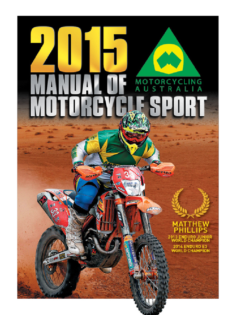 2015 Manual of Motorcycle Sport - Motorcycling NSW (PDFDrive) | PDF