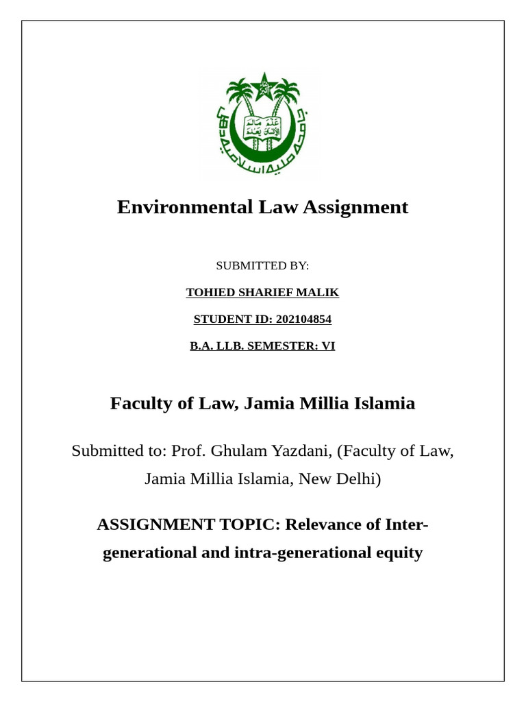 Environmental Law | PDF