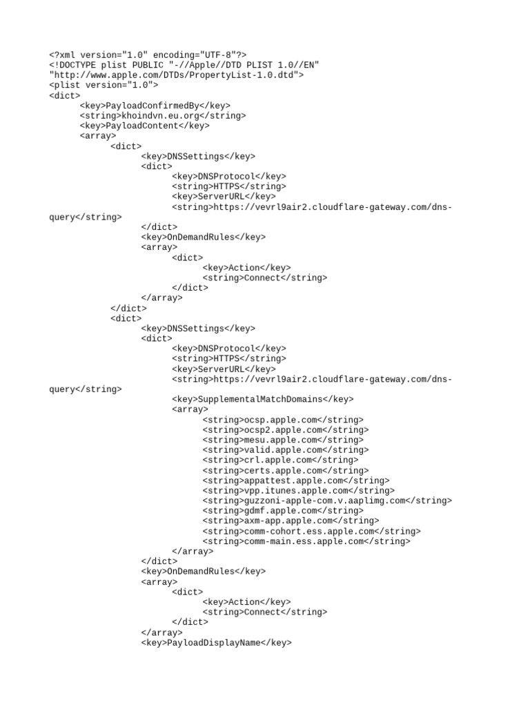 Khomodver2 Mobileconfig | PDF