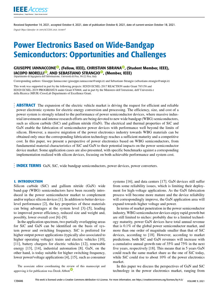 Power Electronics Based On Wide-Bandgap Semiconductors Opportunities ...