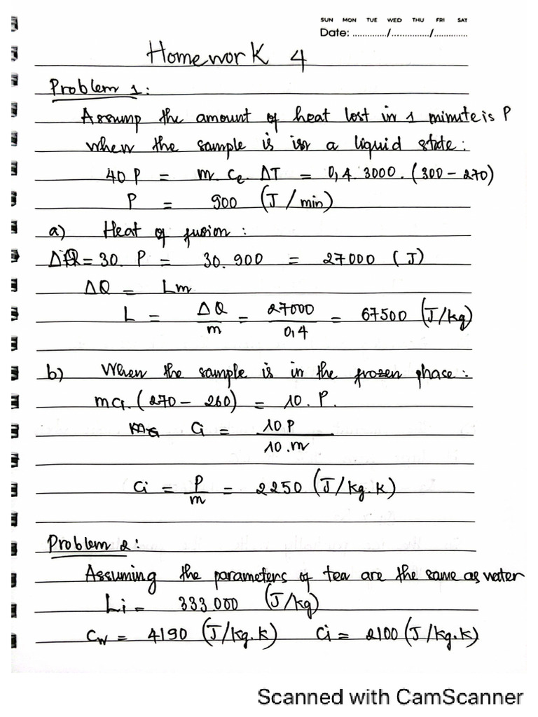 Homework Physics 4 | PDF