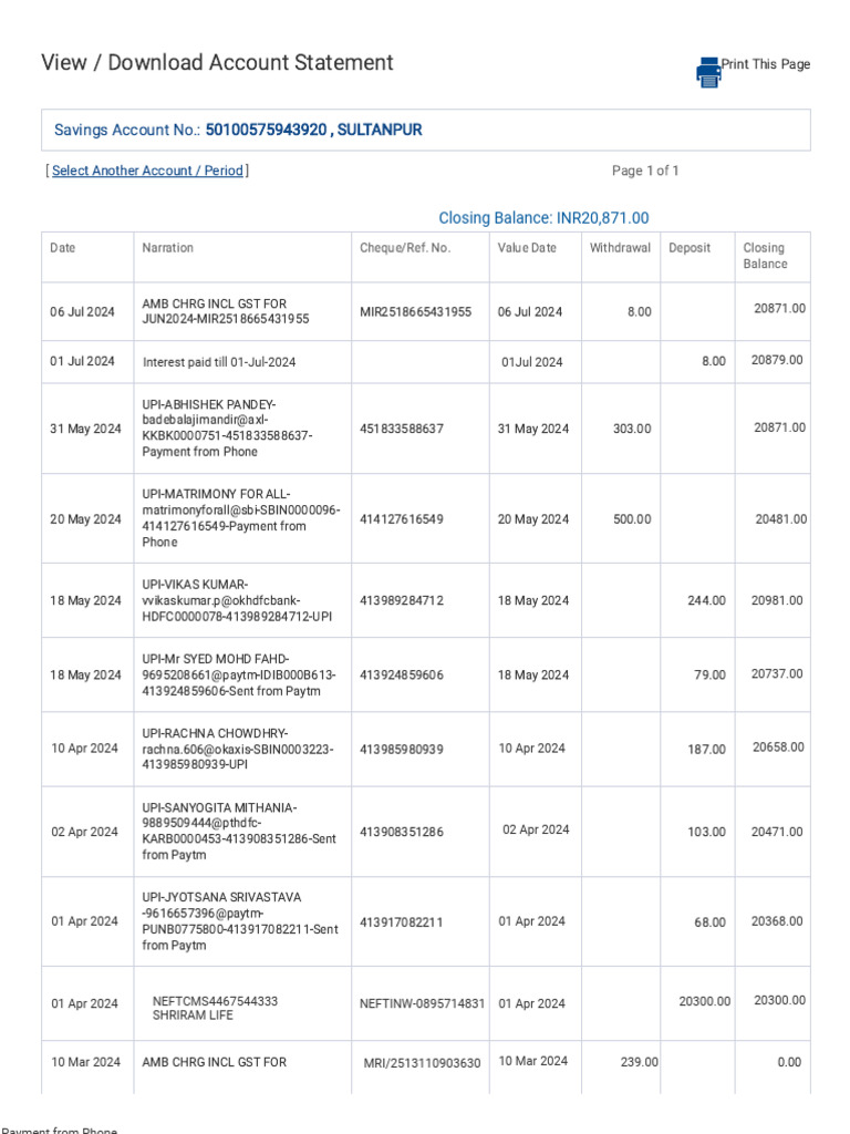 Welcome To HDFC Bank NetBanking | PDF