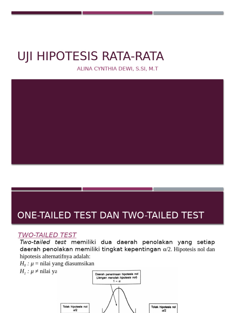 03-Uji Hipotesis Rata-Rata | PDF