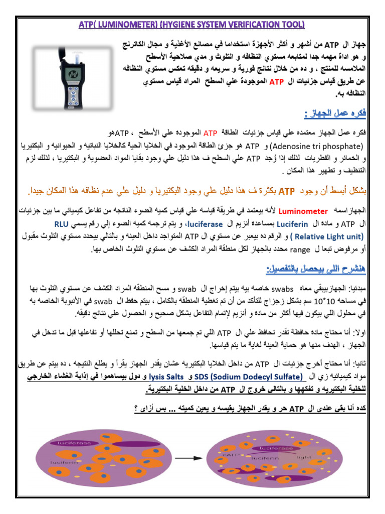 ATP (Luminometer), Magdy Maawad | PDF