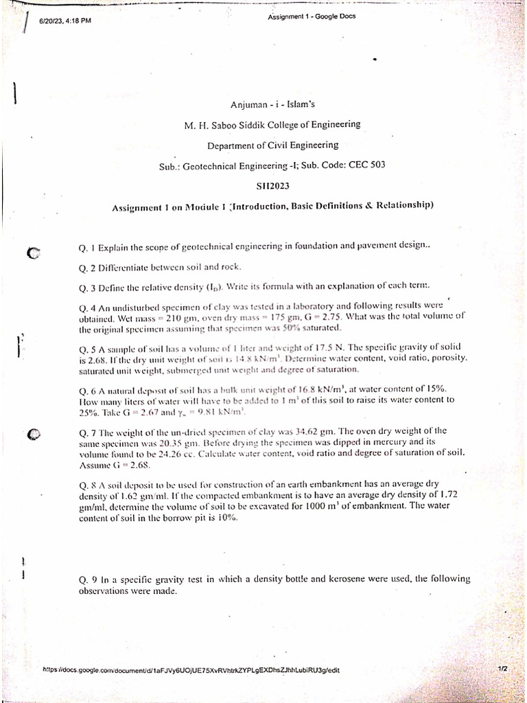 Solution Assignment No.1 | PDF