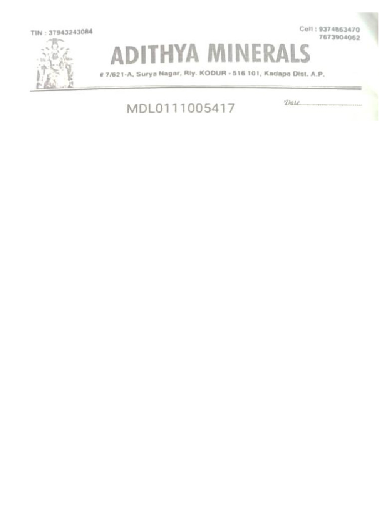 Adithya Letter Head | PDF