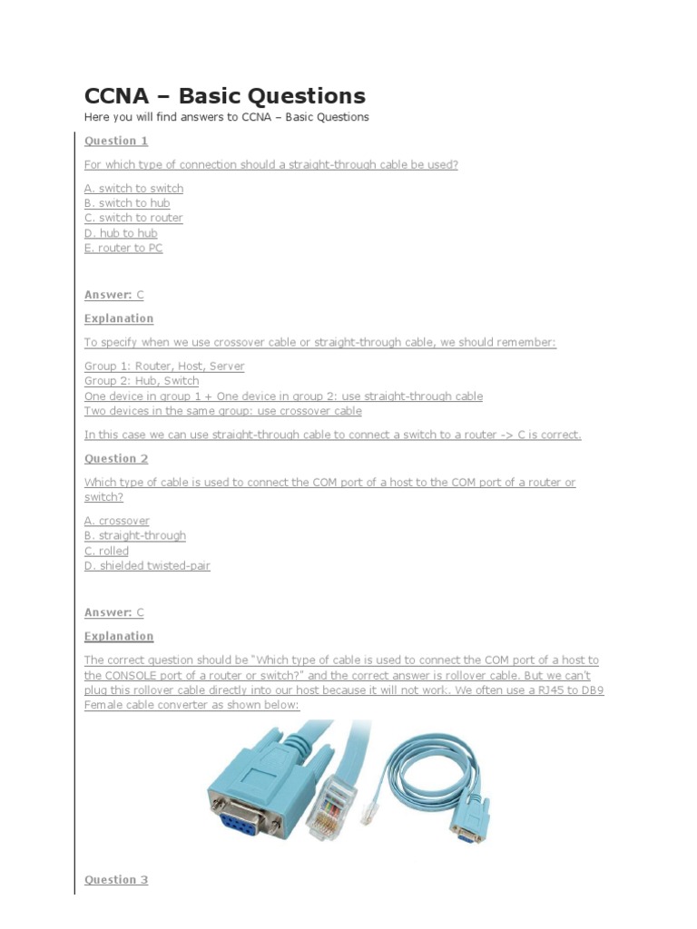 CCNA Dumbs Part 1 | PDF | Osi Model | Computer Network