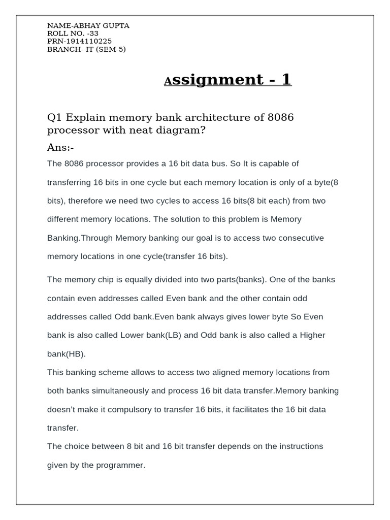 MAP assignment all | PDF